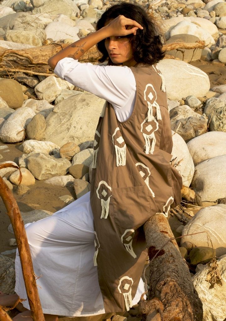 Fringe Back Pleat Jacket – NETE.IN