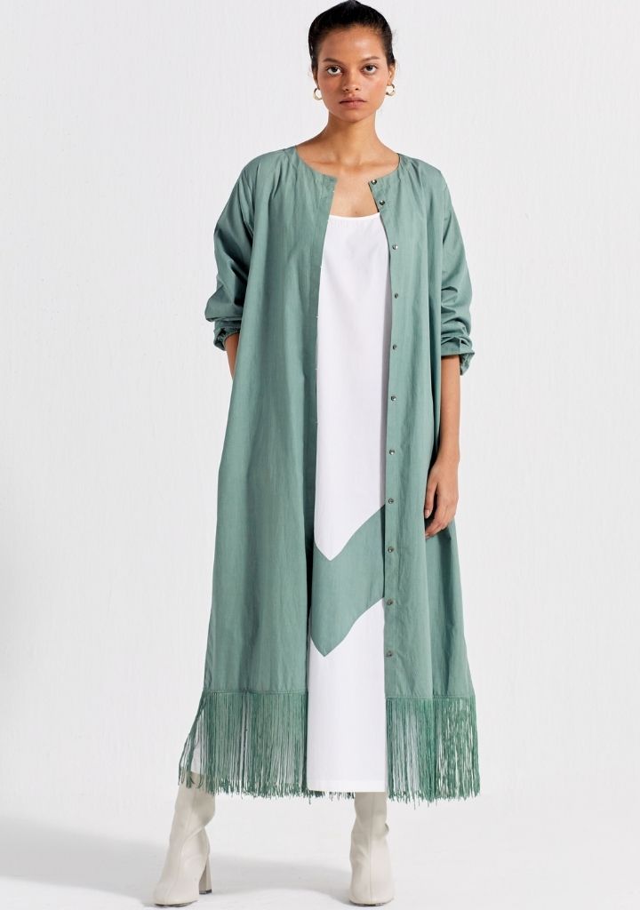 Fringe Back Yoke Jacket – NETE.IN