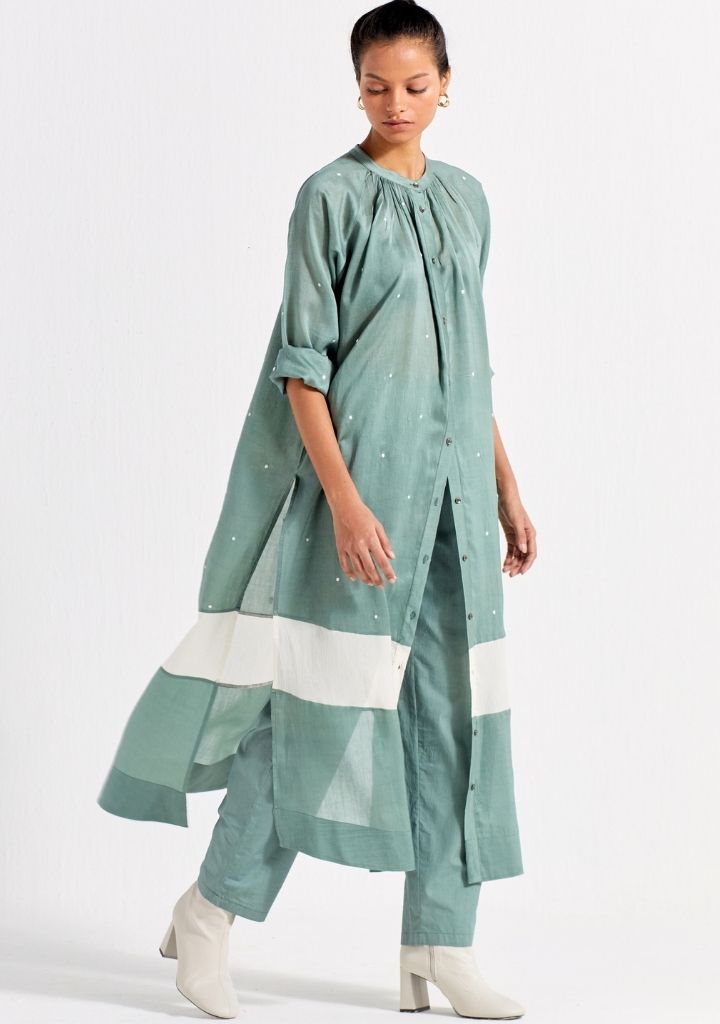 Panel Gather Shirt Set – NETE.IN