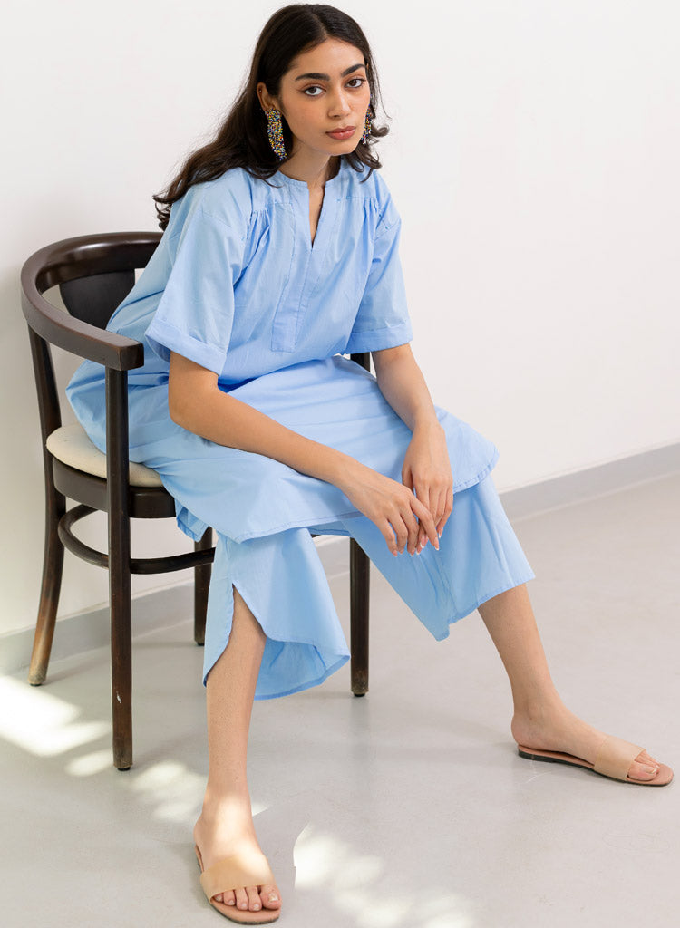 Sky Serenity Tunic Set – NETE.IN
