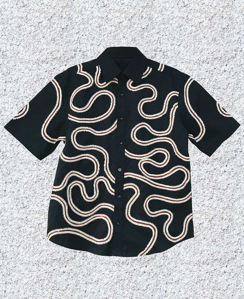 Black Maze Shirt – NETE.IN