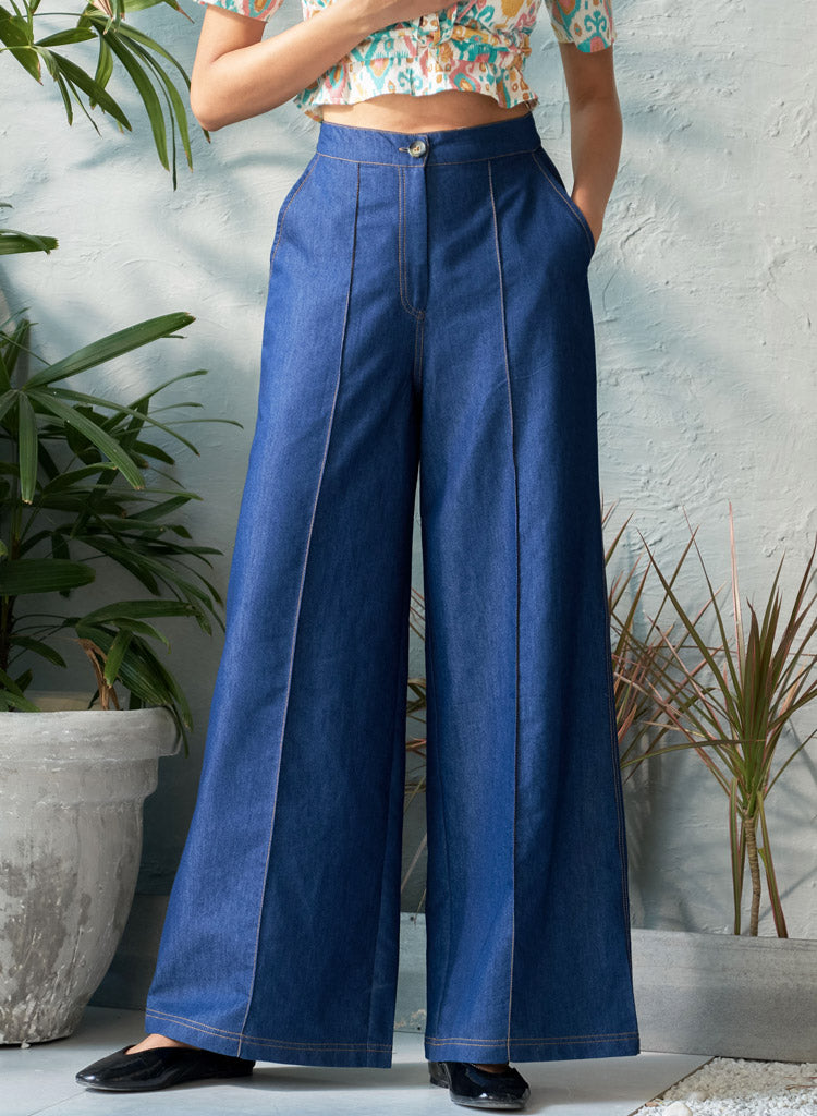 Deep Indigo Denim Pants – NETE.IN