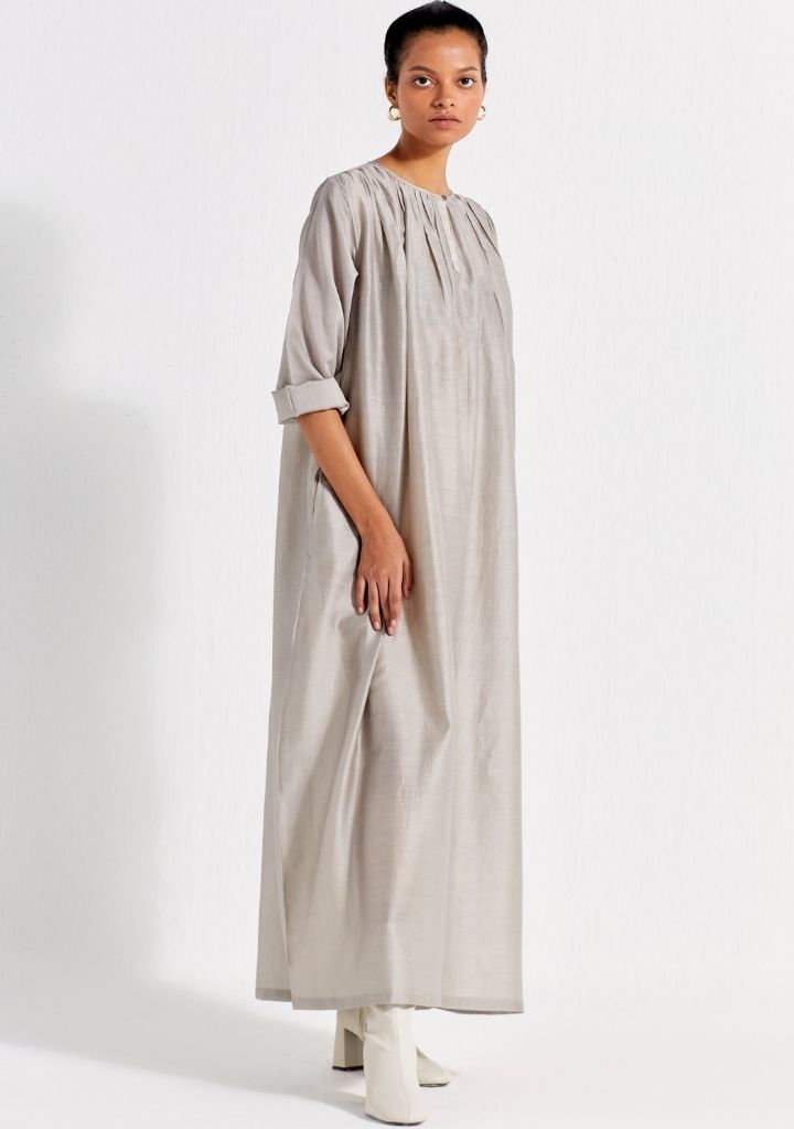 Gather Neck Dress – NETE.IN