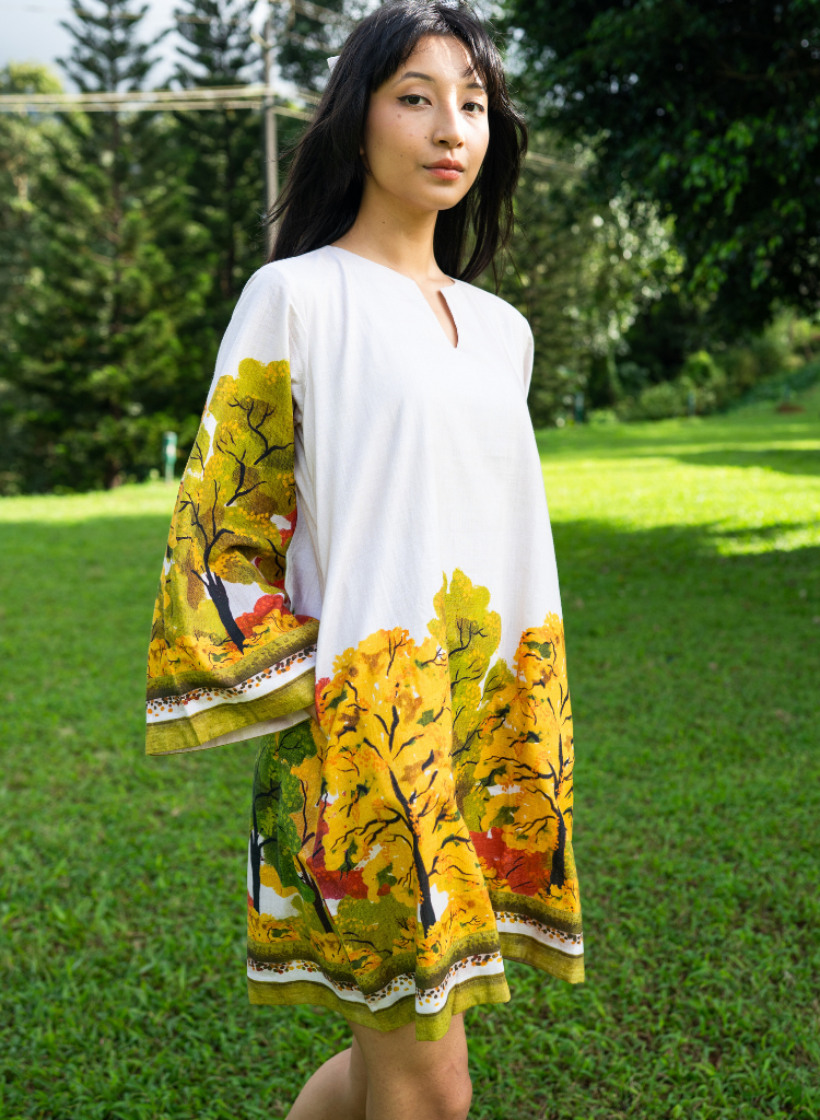 Golden Season A-line Dress – NETE.IN
