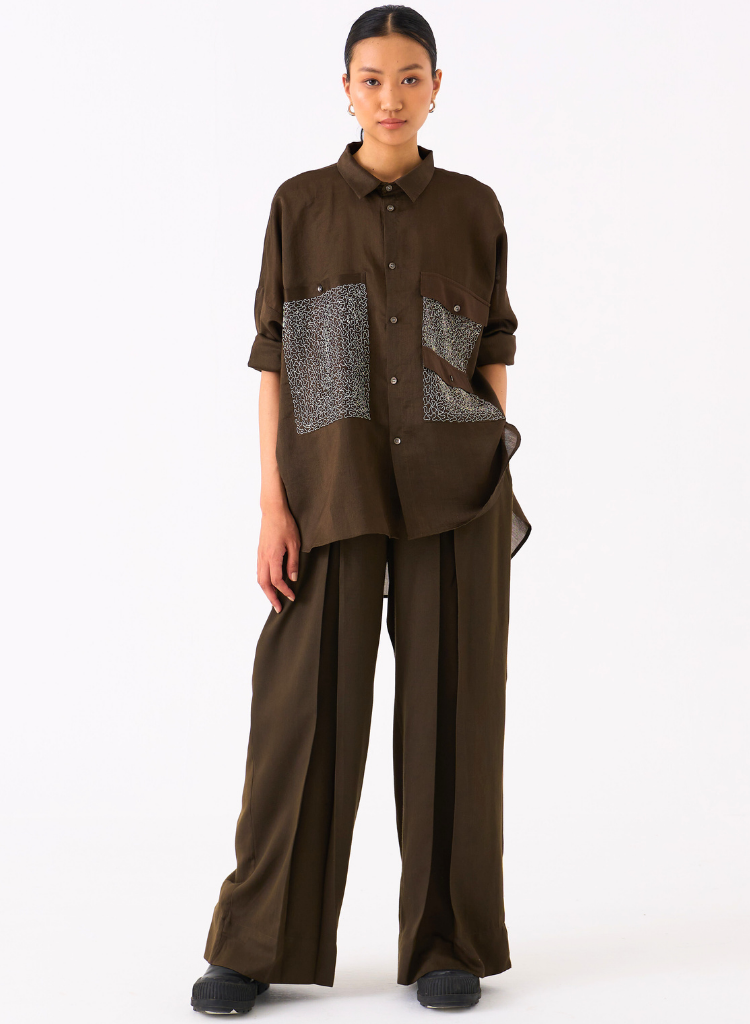 Inverted Box Pleat Bottoms – NETE.IN