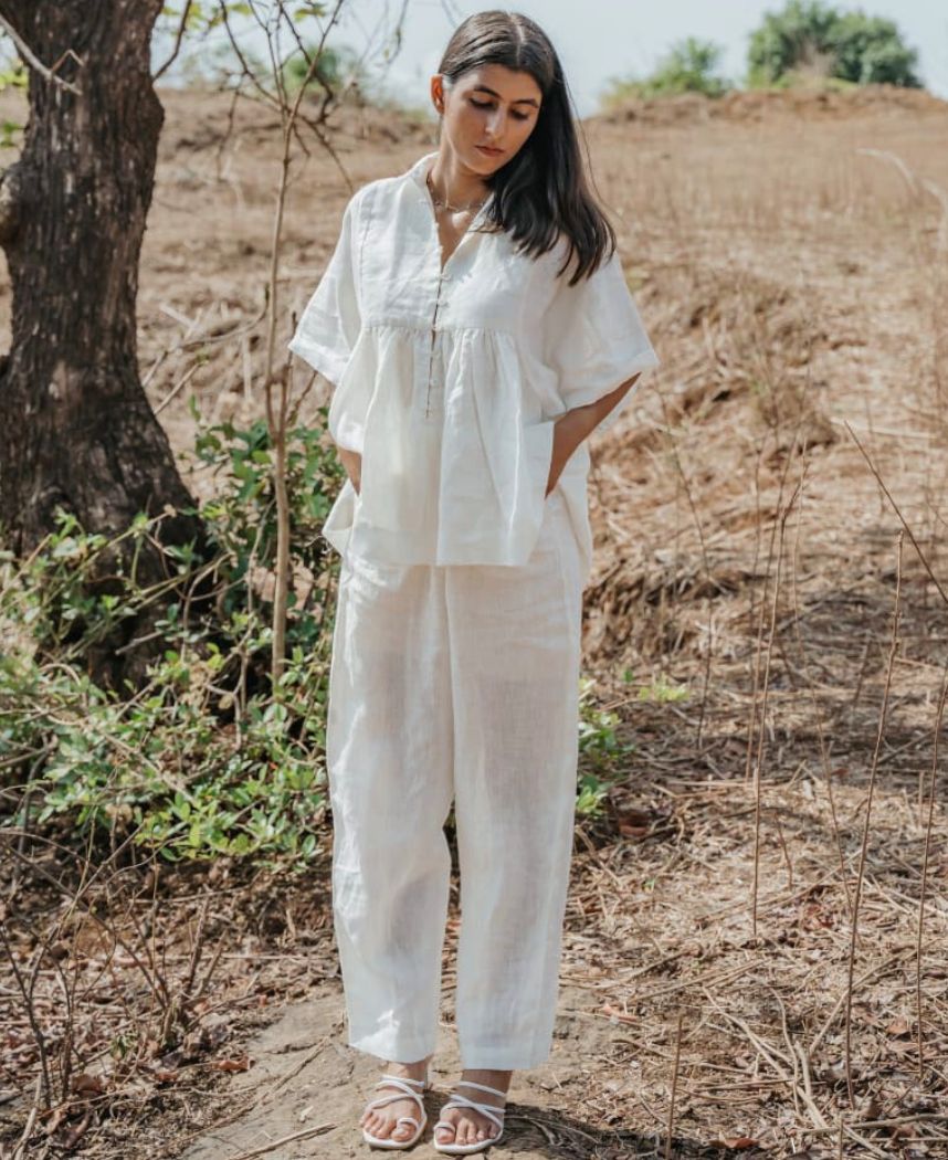 Square Yoke Gathered Top – NETE.IN