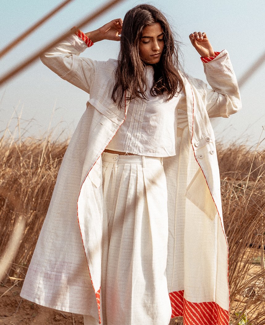 Overlap Textured Jacket – NETE.IN